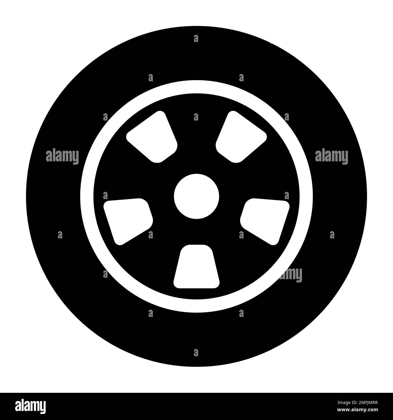 Auto car wheel icon, vehicle tire rim symbol, automotive race sport sign vector illustration ...