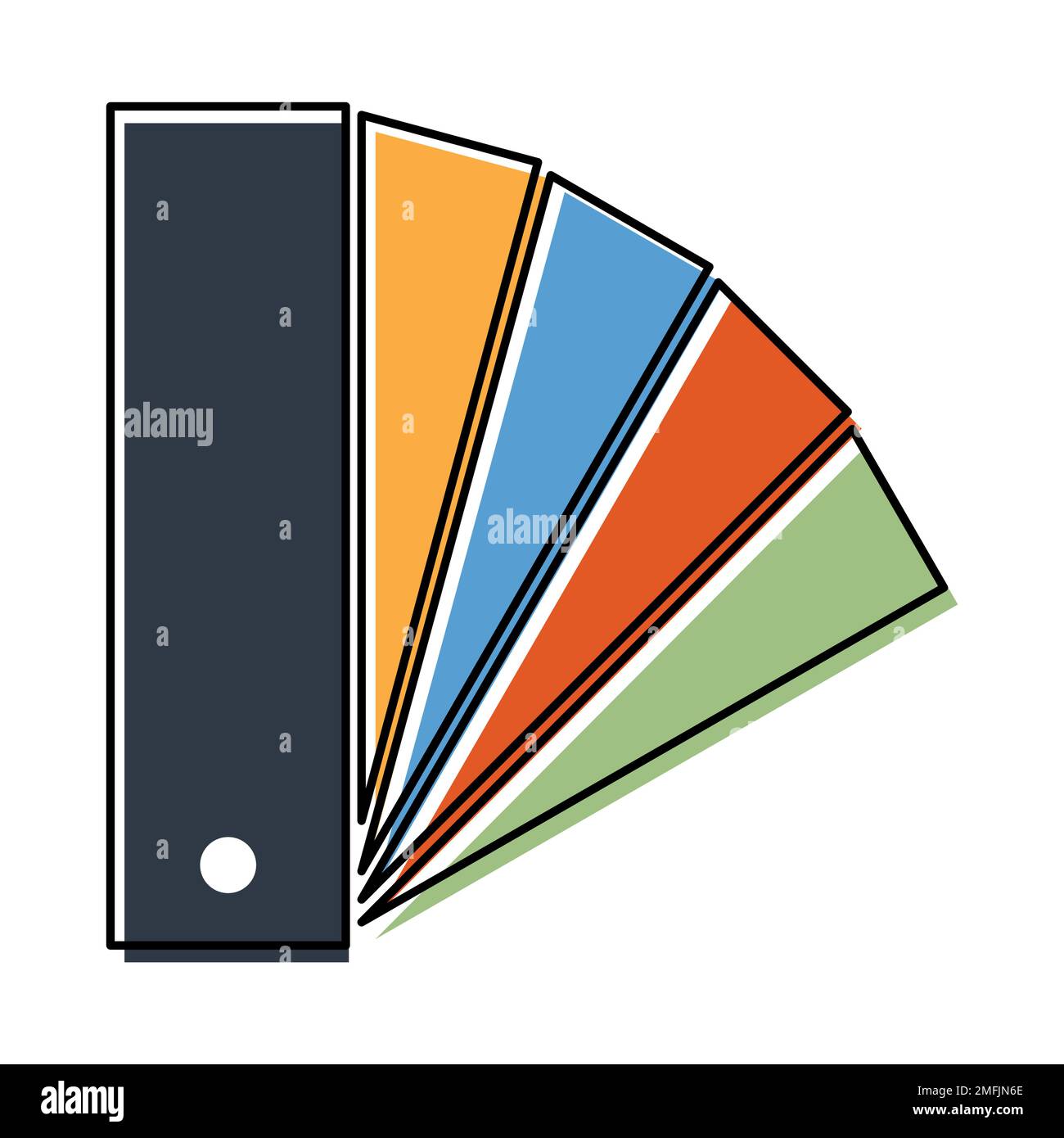 Pantone color icon, colorful graphic catalog symbol, color template web ...