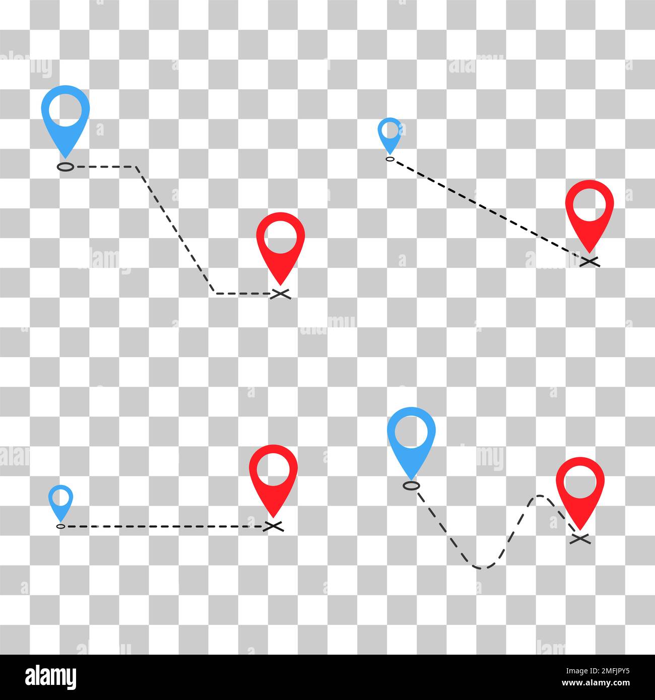 Set of We have moved announcement design, location Vector icon symbol ...