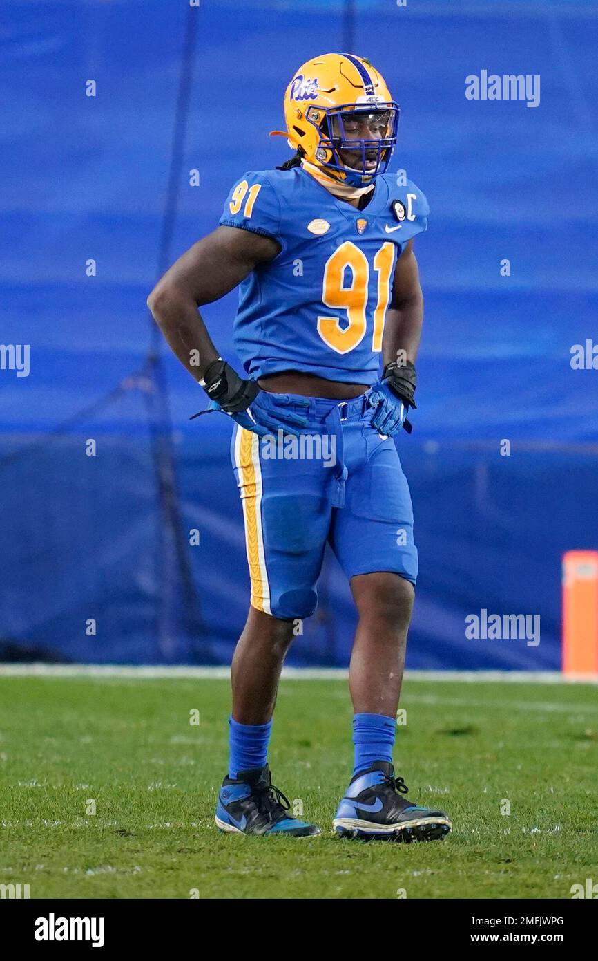 Pittsburgh defensive lineman Patrick Jones II (91) plays against ...