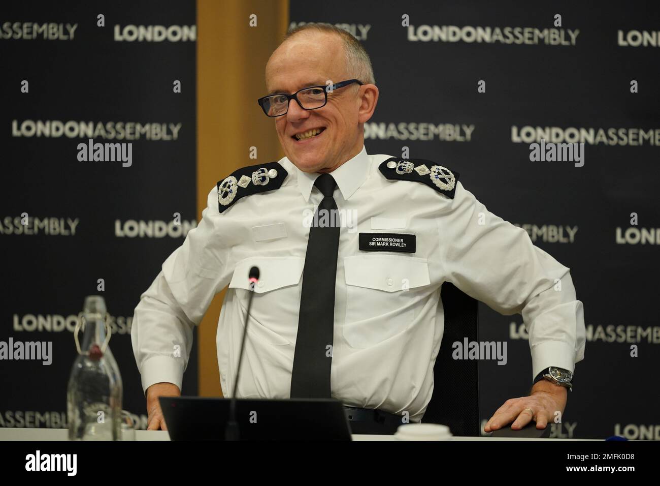 Metropolitan Police Commissioner Sir Mark Rowley appearing before the ...