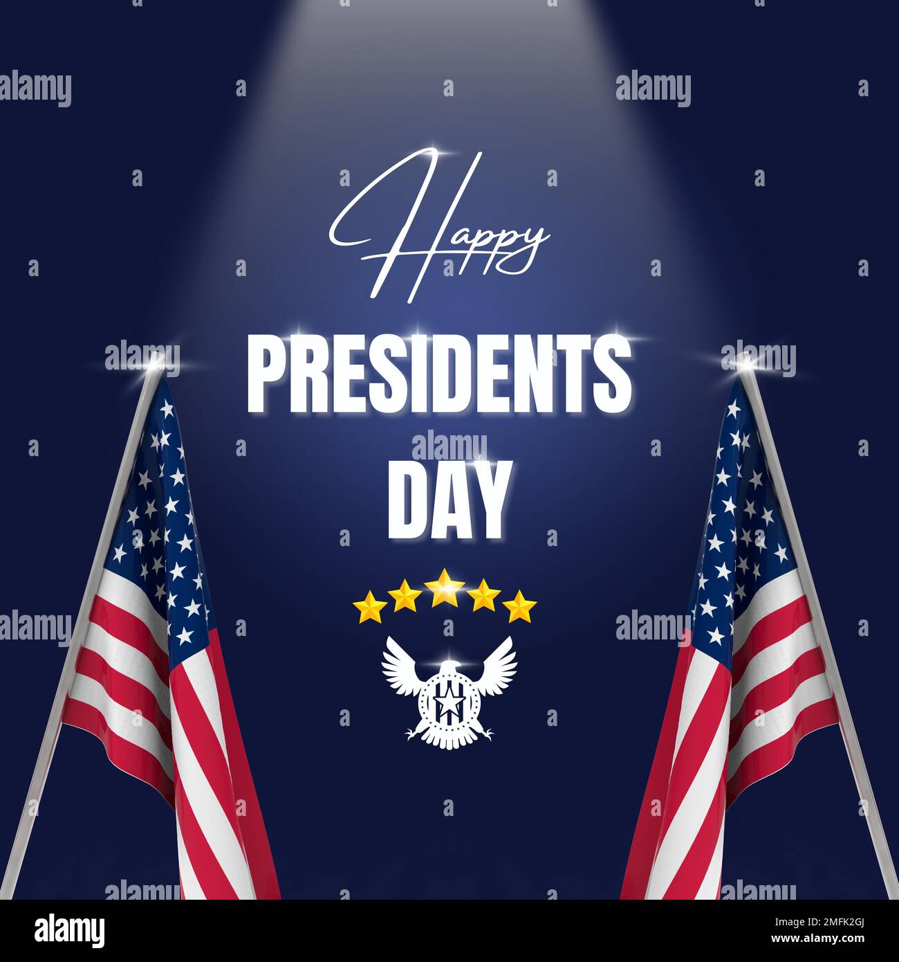Happy President’s Day Design. For Banner, Poster, Greeting Card, social ...