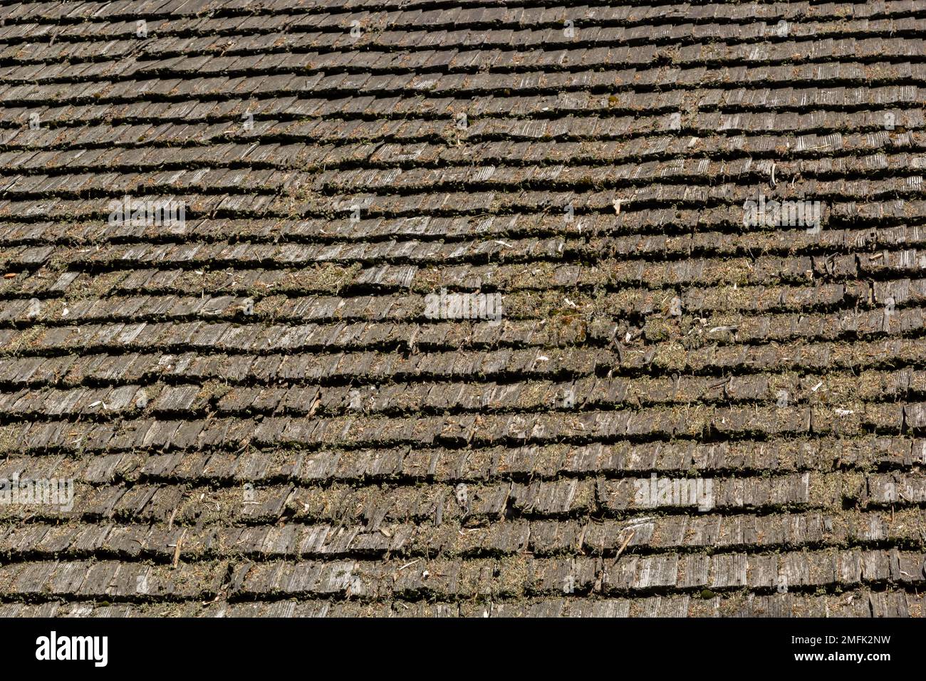 Perspective wood roof texture - Old wooden roof texture Stock Photo - Alamy
