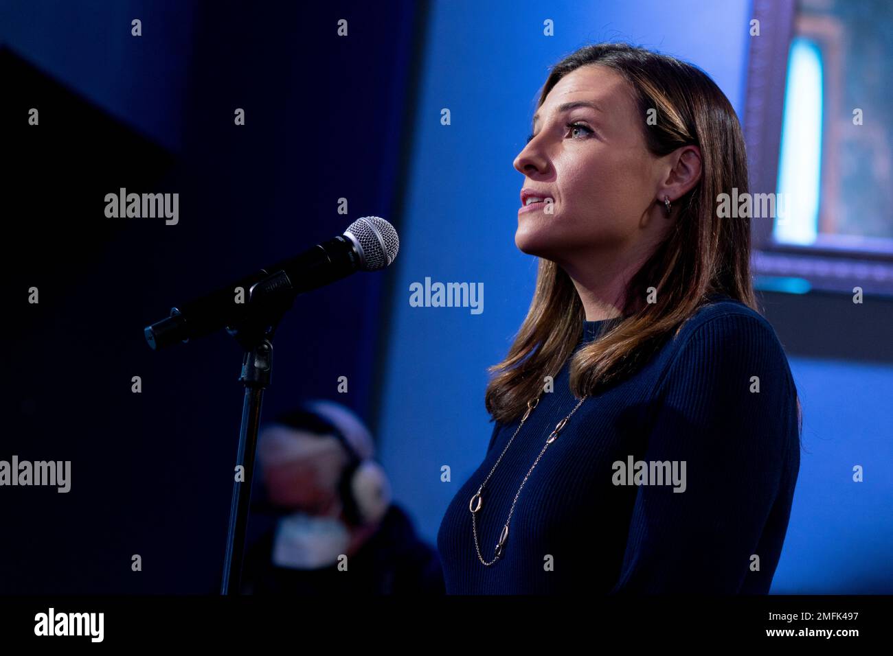 ABC correspondent Mary Bruce asks a question as President-elect Joe ...