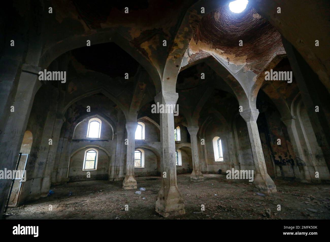 A view onside the Aghdam Mosque in Agdam, prior to the Azerbaijani ...