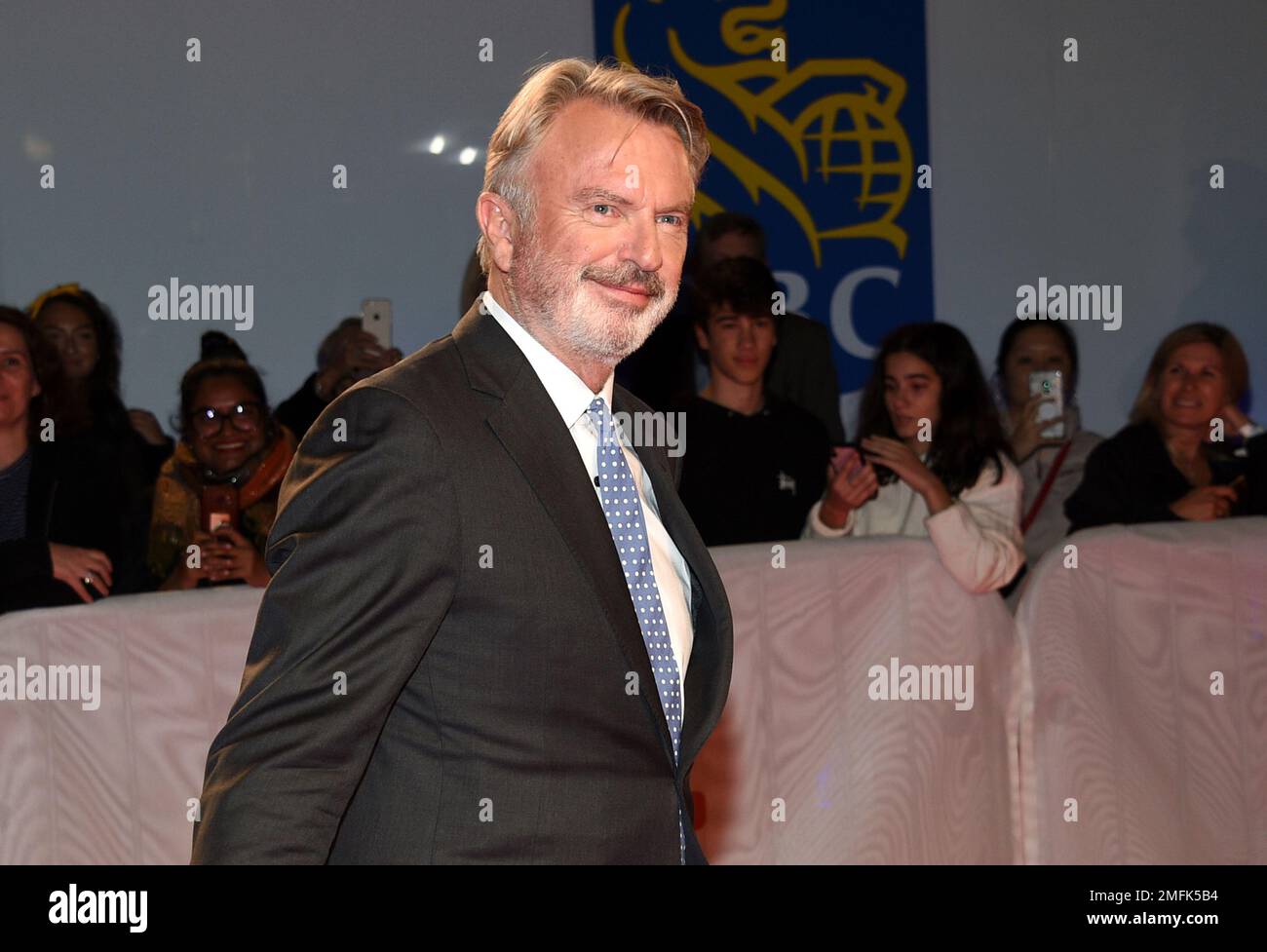 Actor Sam Neill attends the premiere for "Blackbird" on day two of the ...