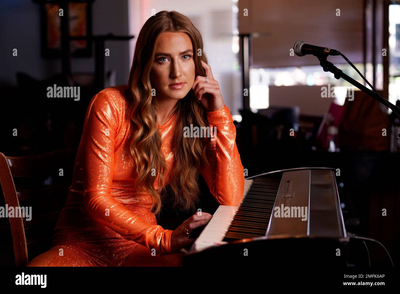 Country singer Ingrid Andress poses Oct. 1, 2020, in Nashville, Tenn ...
