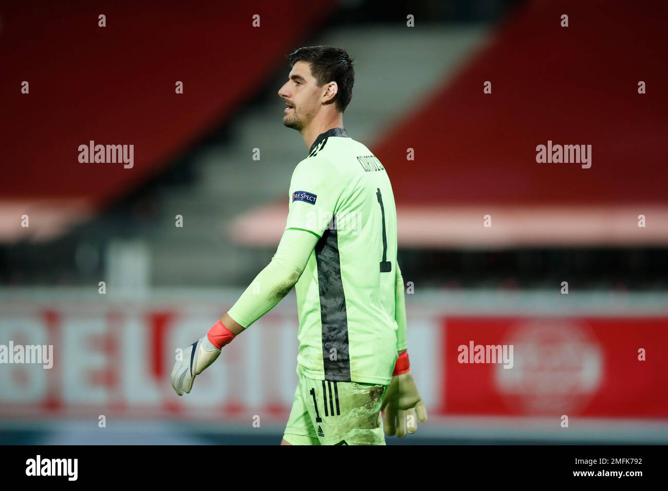 Belgium goalkeeper Thibaut Courtois during the UEFA Nations League ...