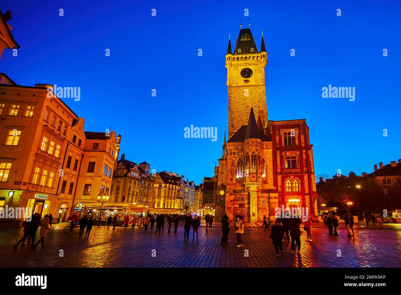 PRAGUE, CZECHIA - MARCH 11, 2022: Medieval Staromestska radnice (Old ...