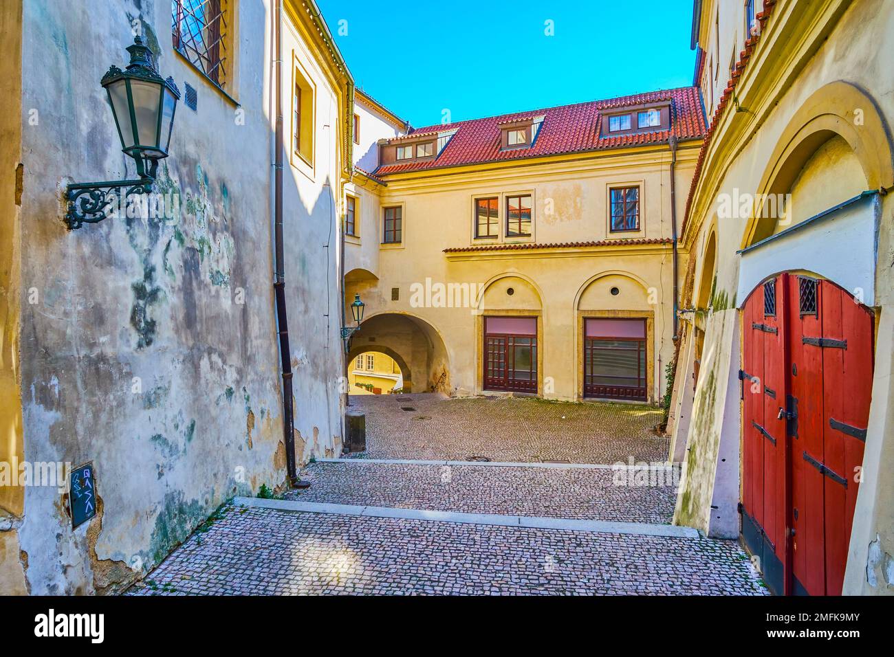 Medieval houses of Radnicke Schody (Town hall stairs) staircases ...