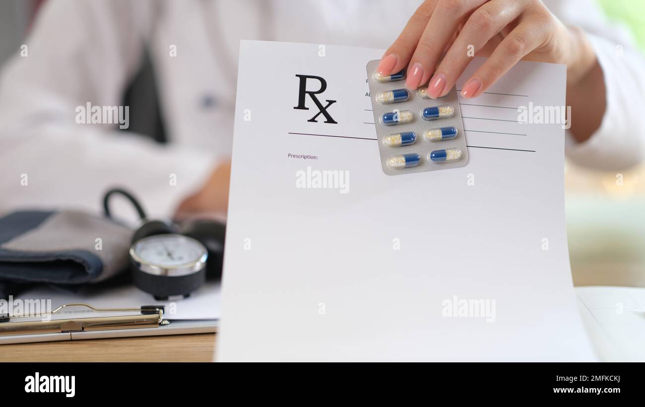 Pharmacist at her desk hi-res stock photography and images - Alamy