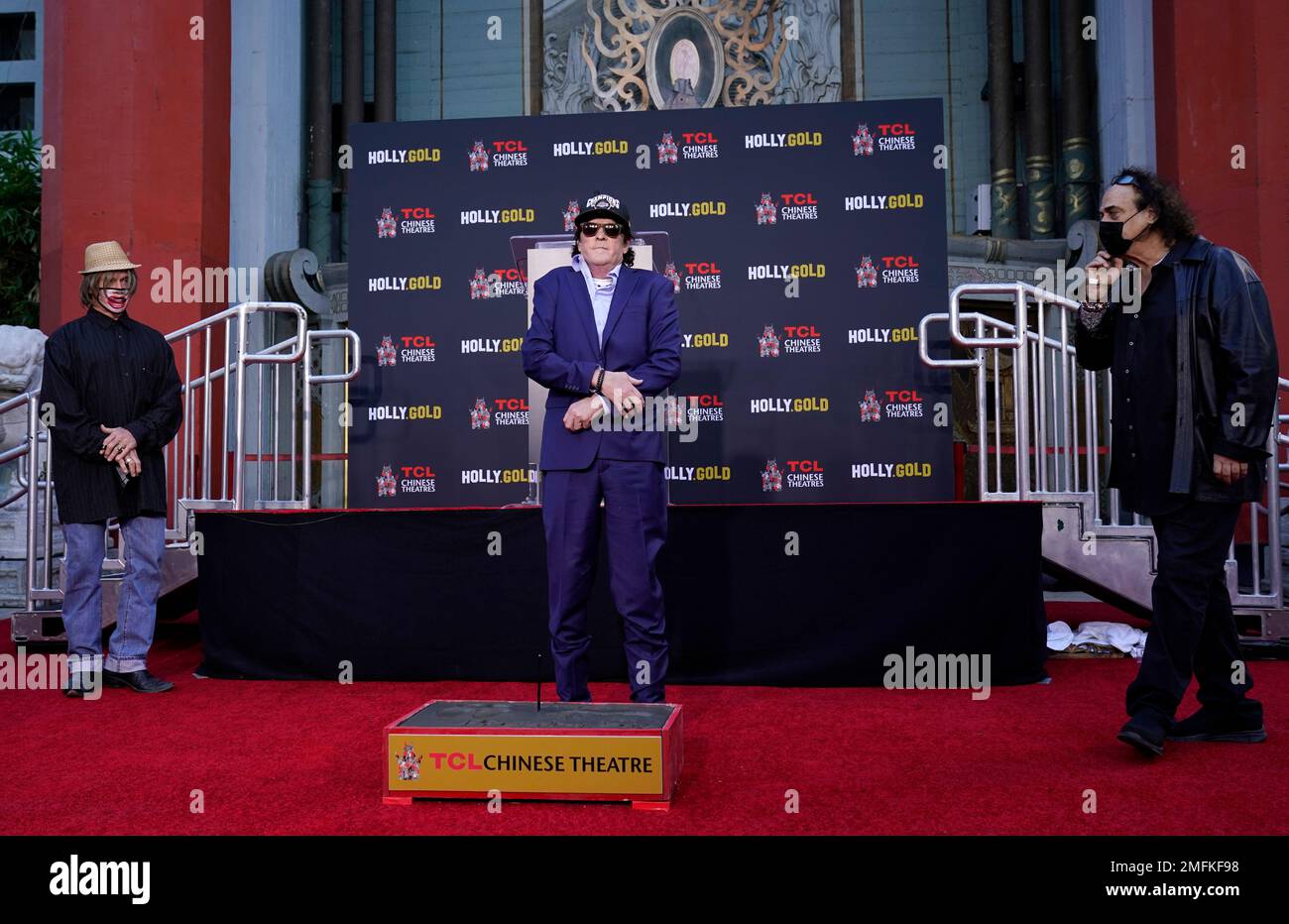 Actor Michael Madsen, center, is flanked by longtime friends David ...