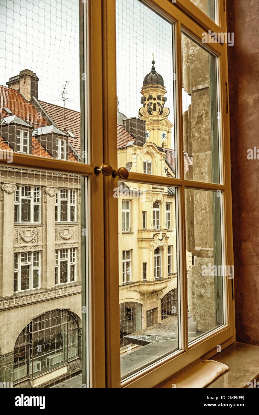 Window View from Munich Residenz, Typical Architecture, Street Scene ...