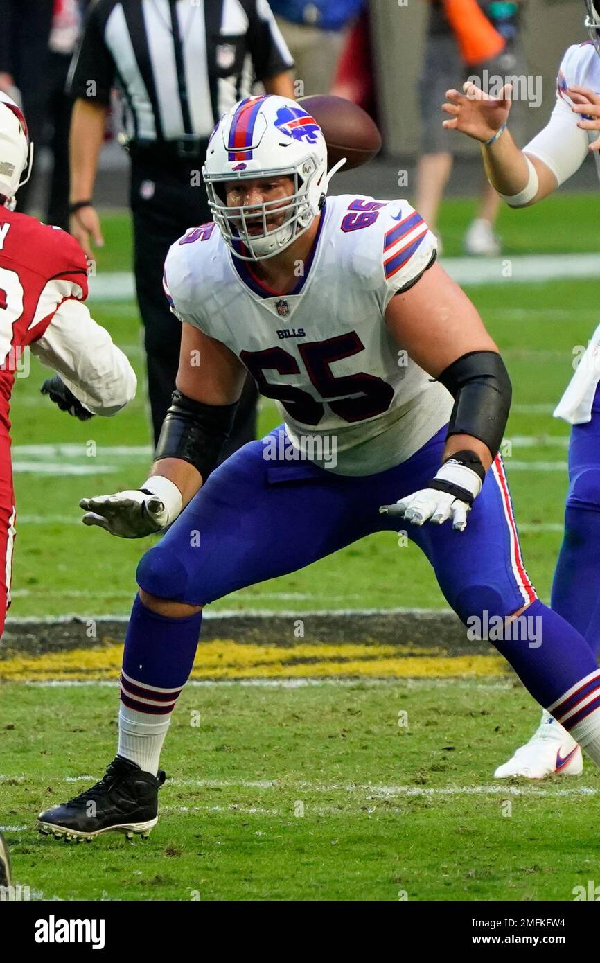 Buffalo Bills offensive guard Ike Boettger (65) during an NFL football ...