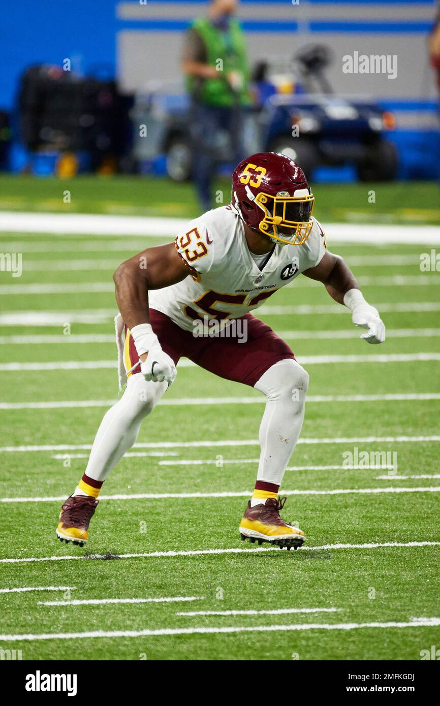 Washington Football Team inside linebacker Jon Bostic (53) in action ...