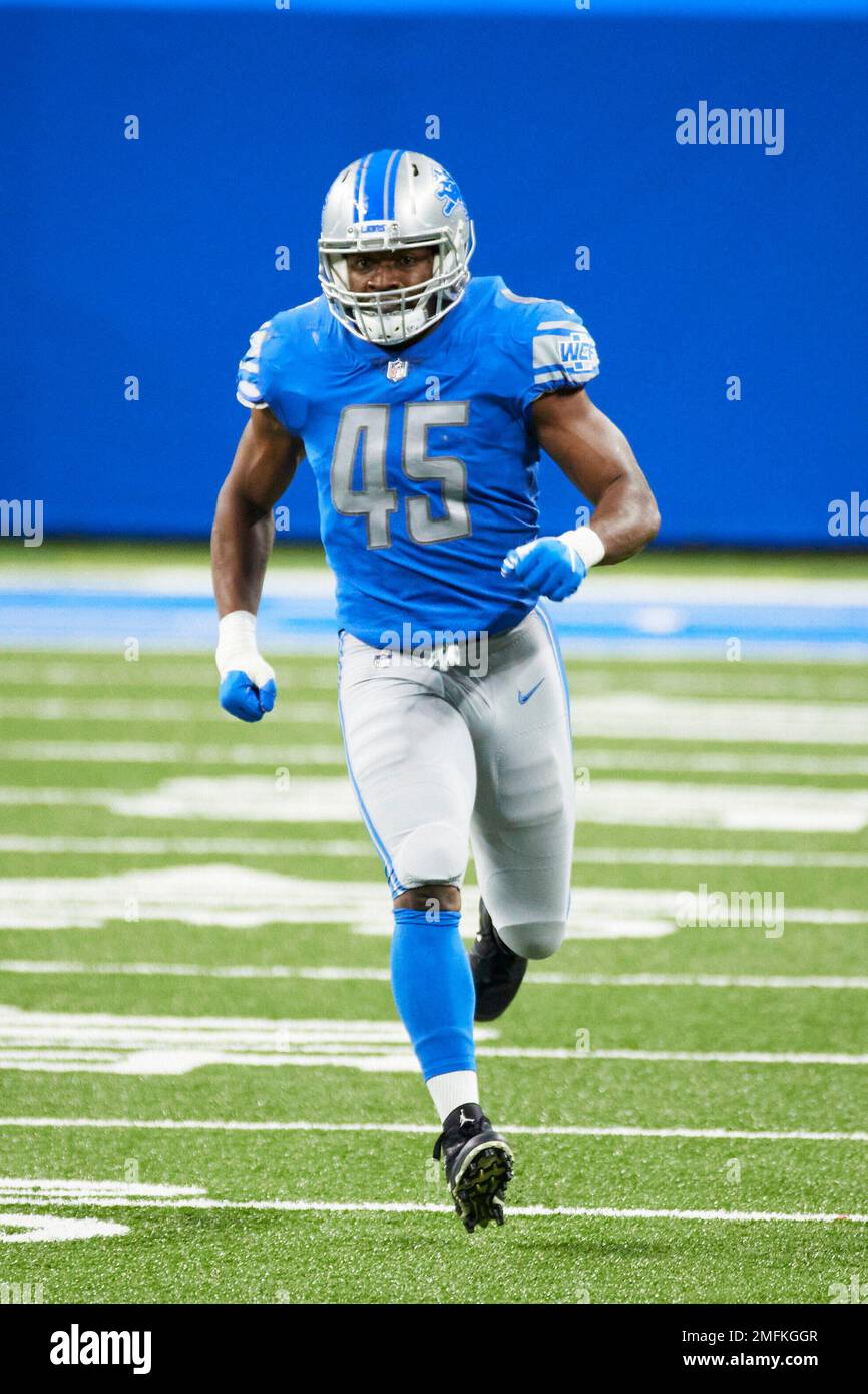 Detroit Lions fullback Jason Cabinda (45) in action against the ...