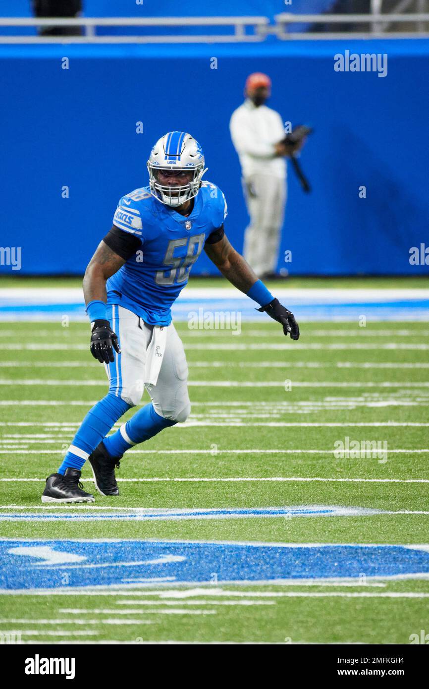 Detroit Lions outside linebacker Jamie Collins (58) in action against ...