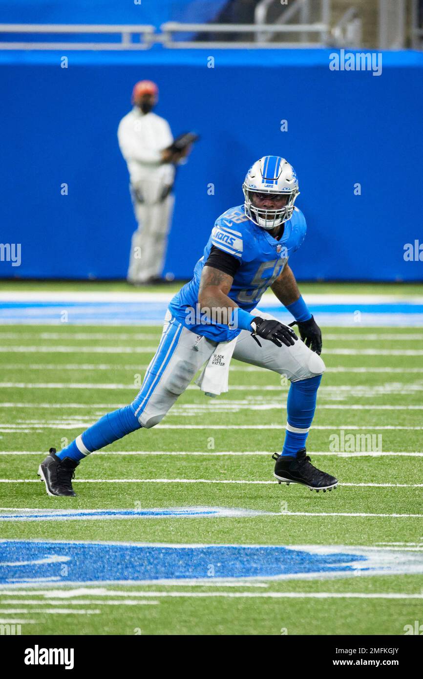 Detroit Lions outside linebacker Jamie Collins (58) in action against ...