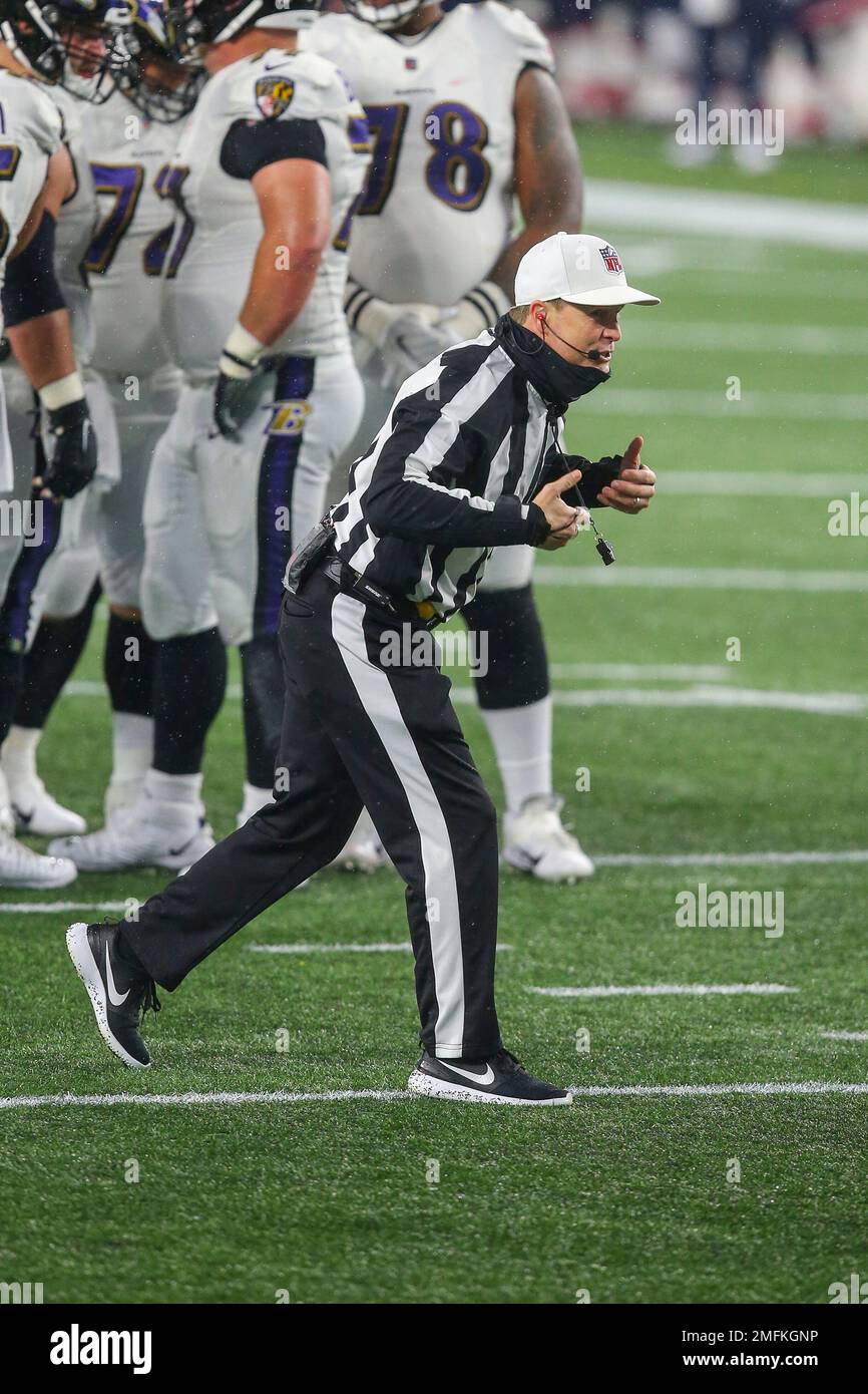 Referee Shawn Hochuli (83) during the first half of an NFL football ...