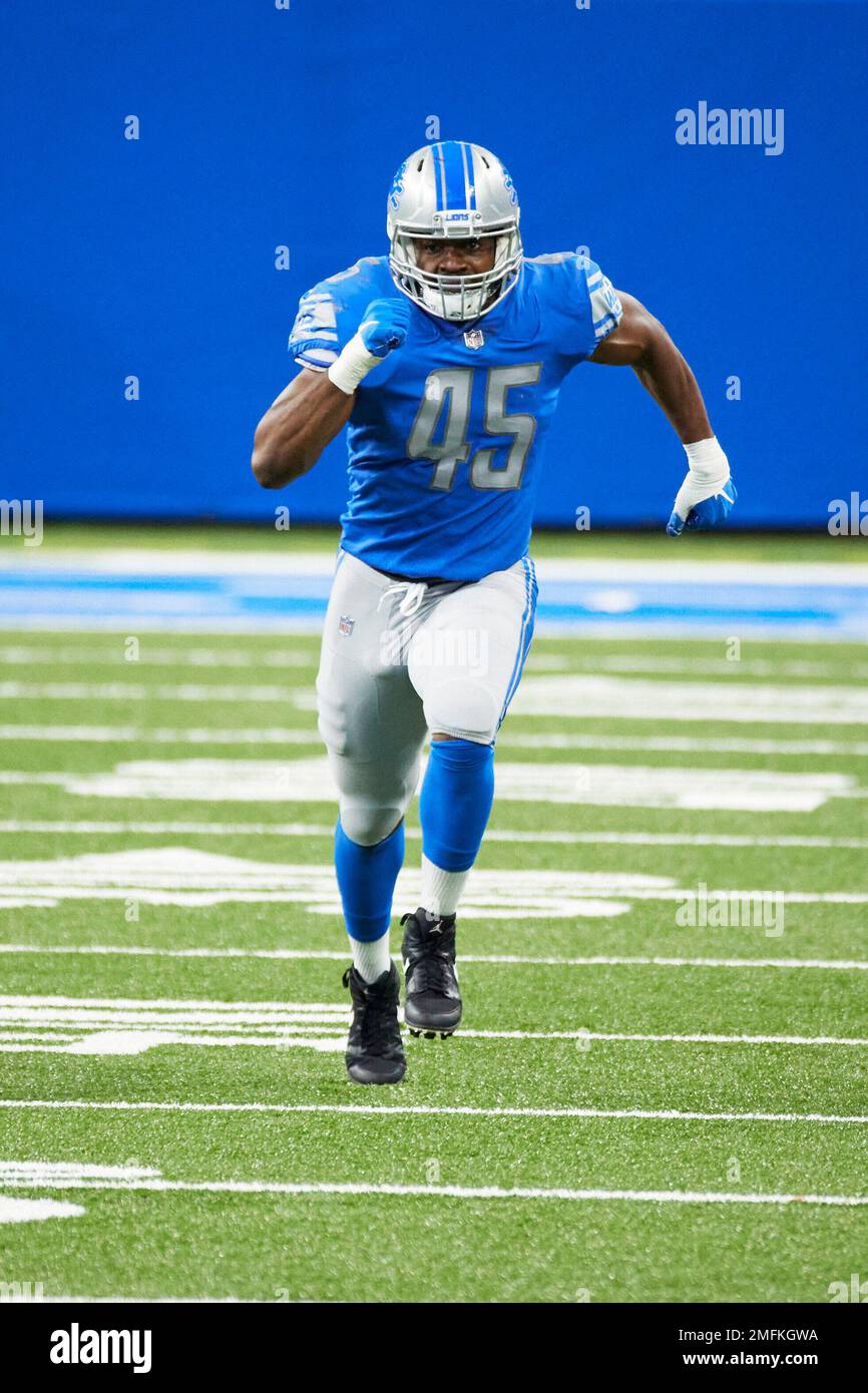 Detroit Lions fullback Jason Cabinda (45) in action against the ...