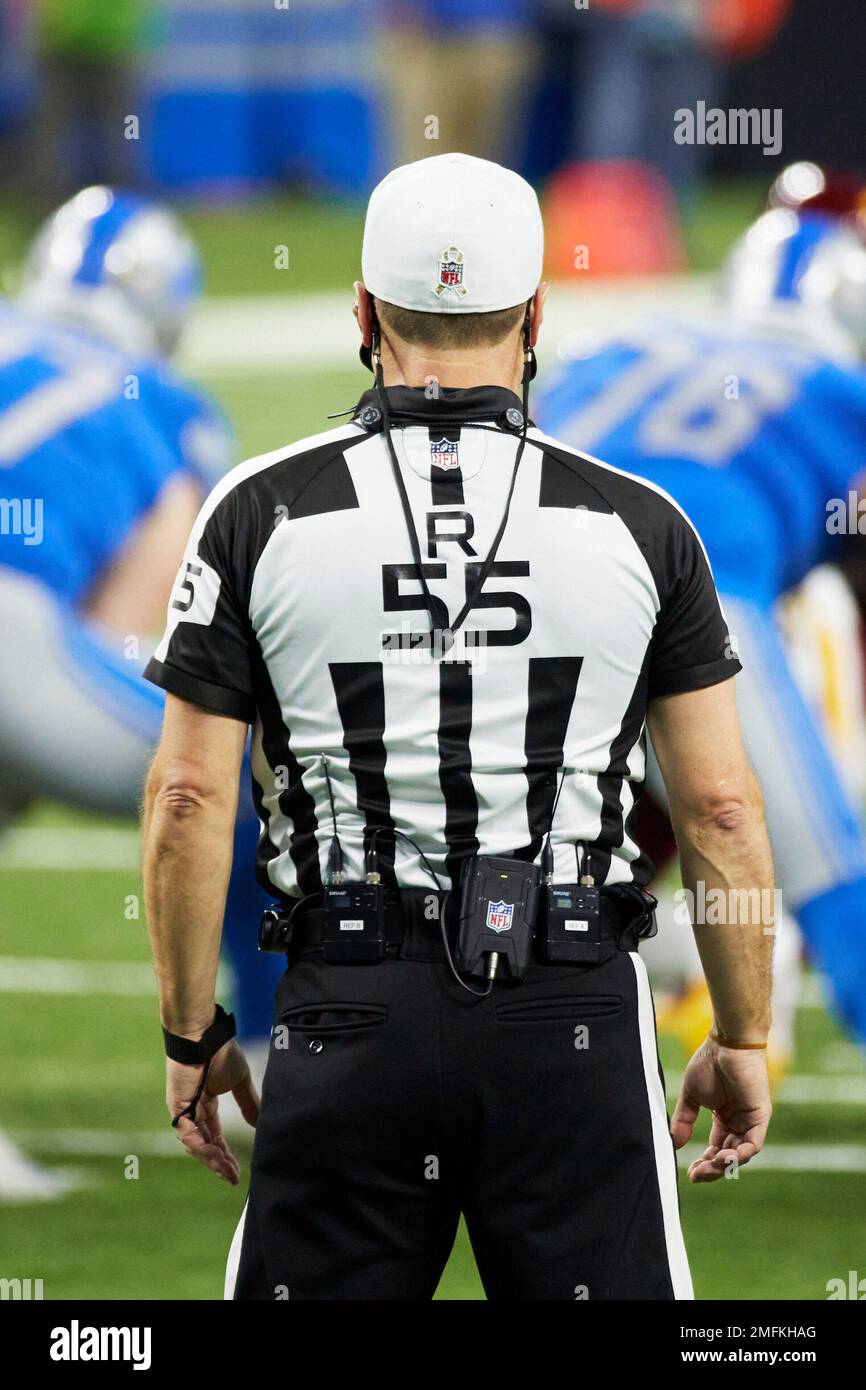 Referee Alex Kemp (55) during an NFL football game between the ...