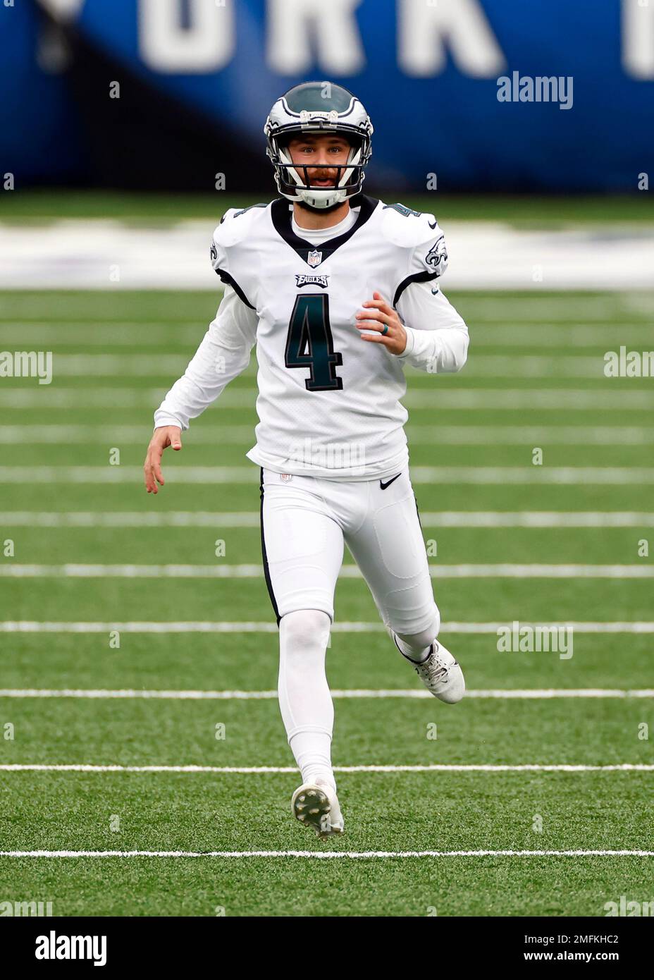 Philadelphia Eagles kicker Jake Elliott (4) in action during an NFL ...