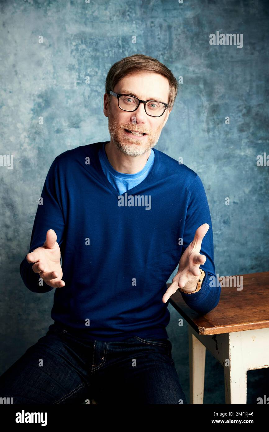 FILE - Writer/director Stephen Merchant poses for a portrait to promote ...