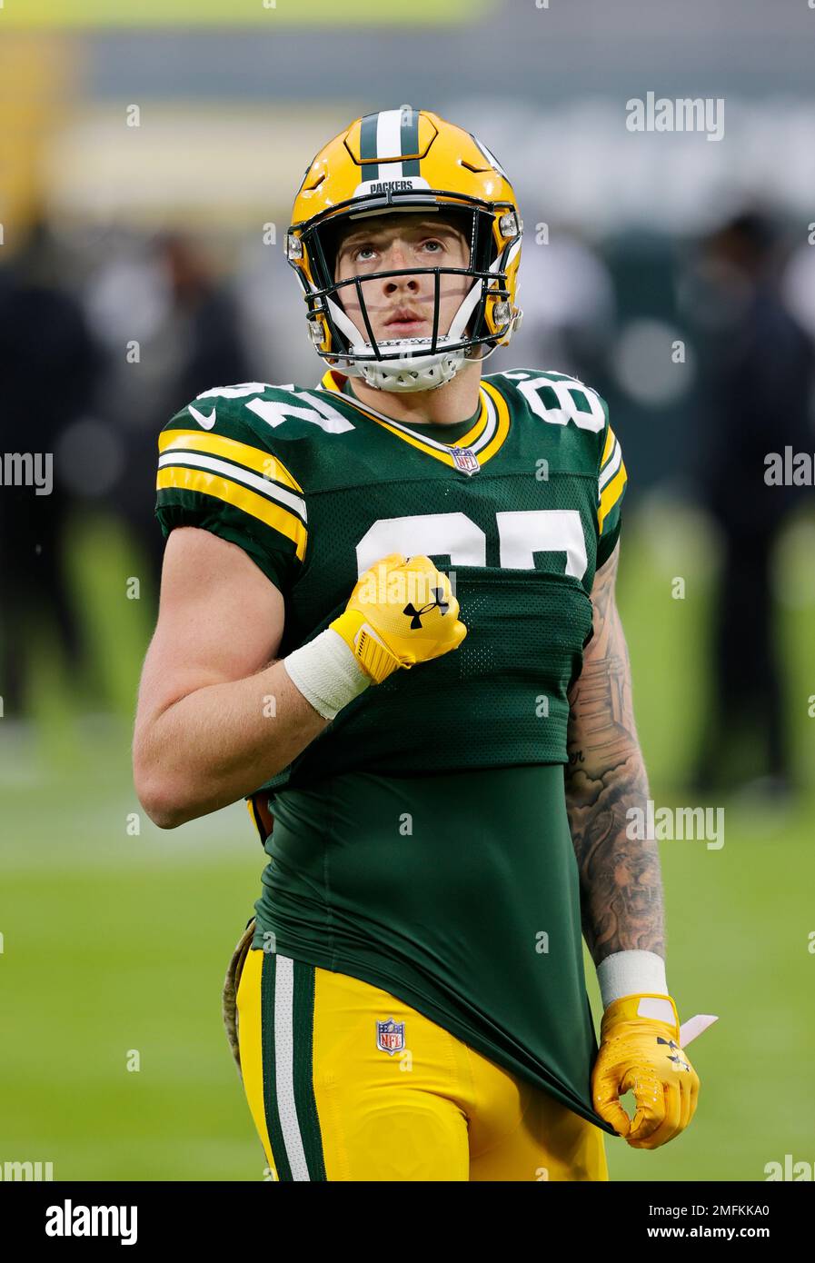 Green Bay Packers tight end Jace Sternberger (87) before an NFL ...