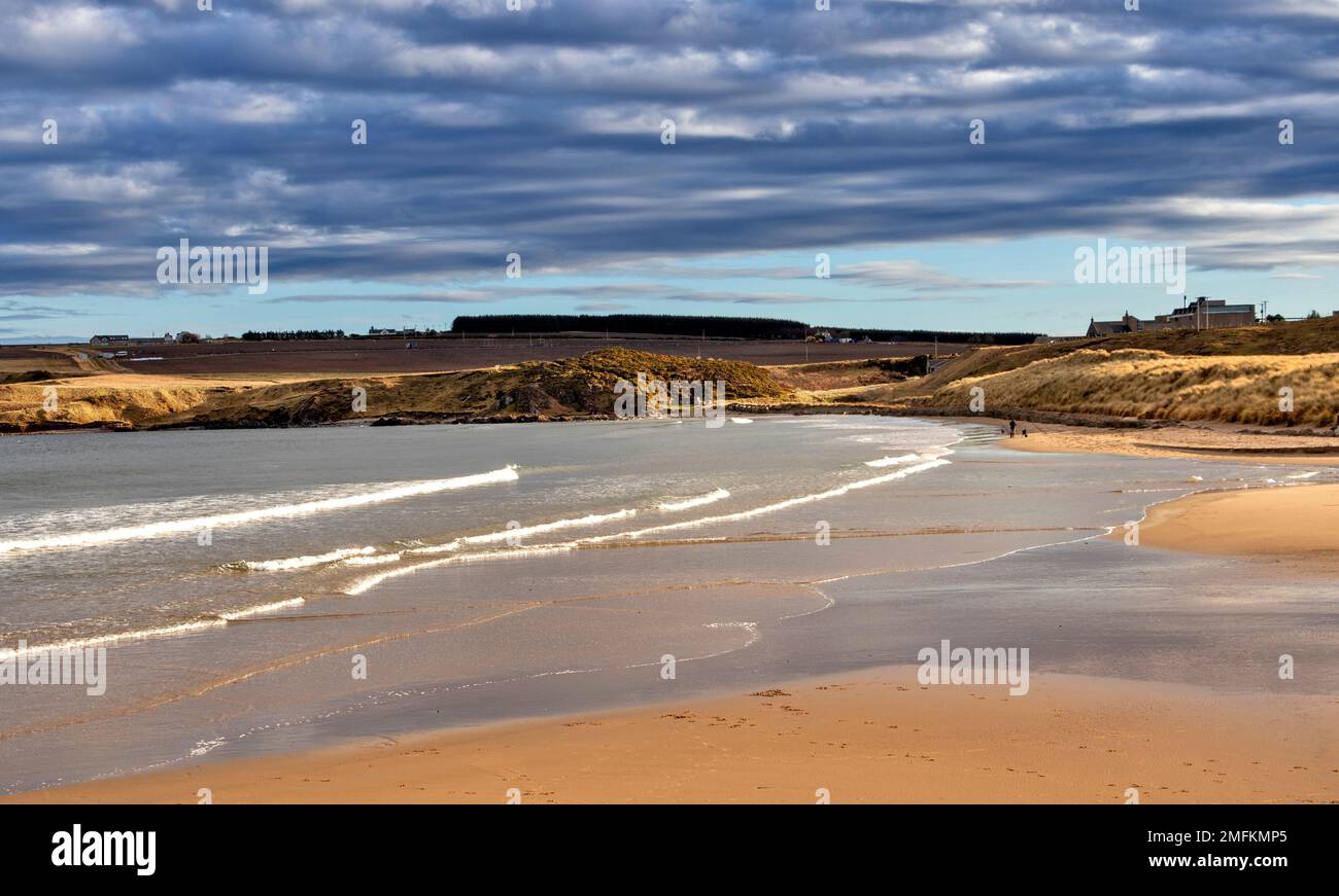Sandend Aberdeenshire Scotland the bay the sea and award winning sandy ...