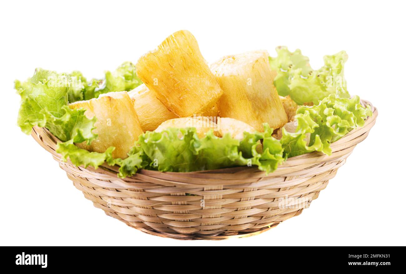 fried cassava, snack made from cassava root and served fried with ...