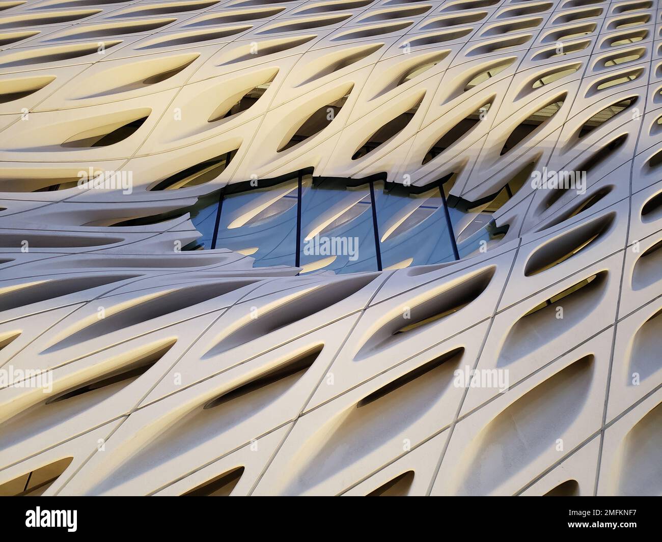 A modern building facade called The Broad Stock Photo - Alamy