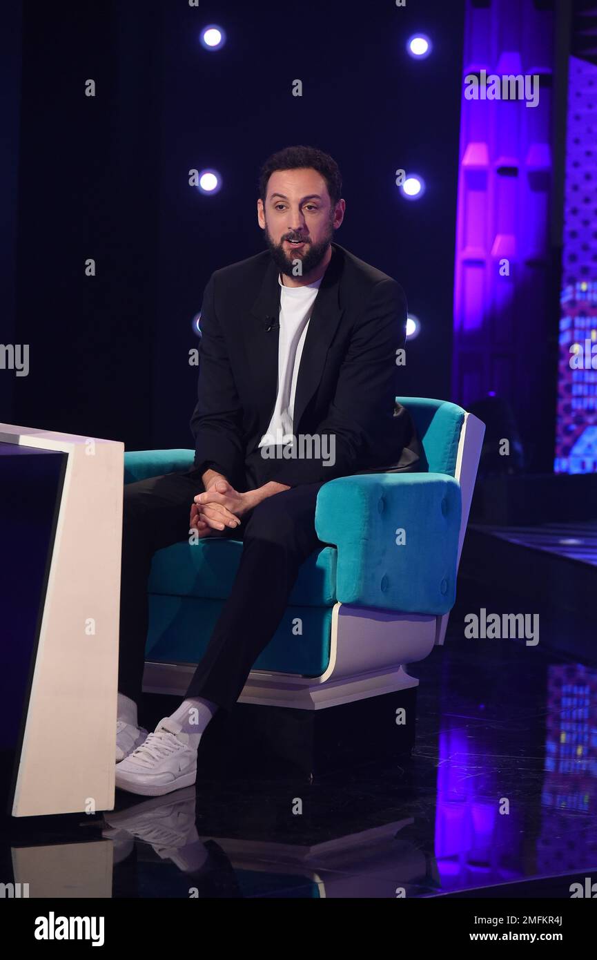 Milan, Italy. 24th Jan, 2023. Milan - TV broadcast "Tonight is Cattelan ...