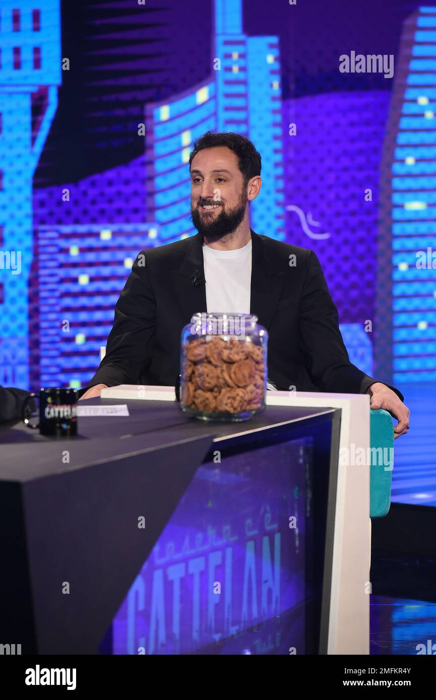 Milan, Italy. 24th Jan, 2023. Milan - TV broadcast "Tonight is Cattelan ...