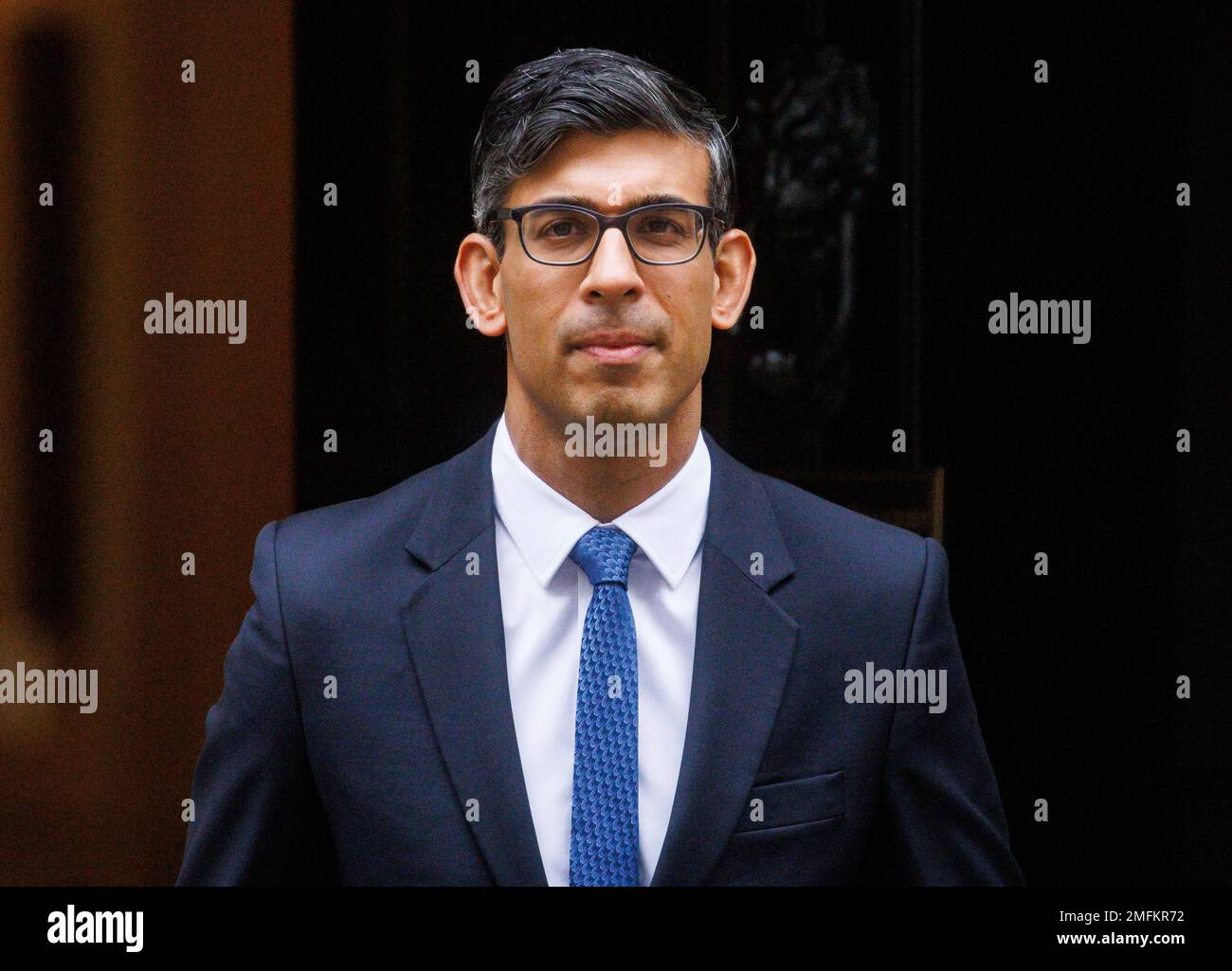 London, UK. 25th Jan, 2023. Prime Minister, Rishi Sunak, leaves Number ...
