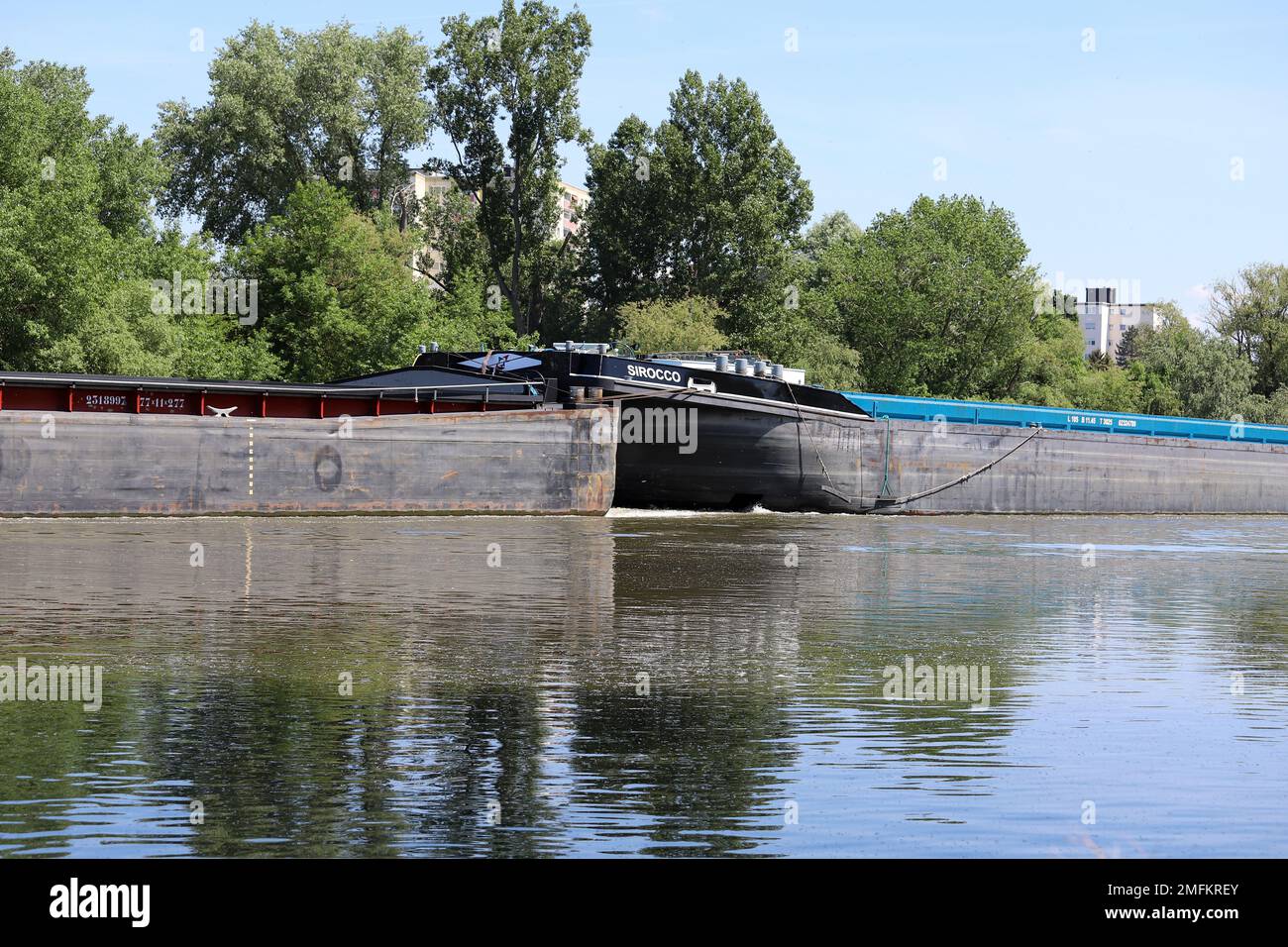 inland shipping in germany Stock Photo - Alamy