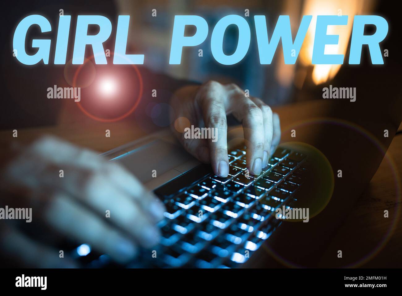 Conceptual display Girl Power. Business showcase assertiveness and self ...