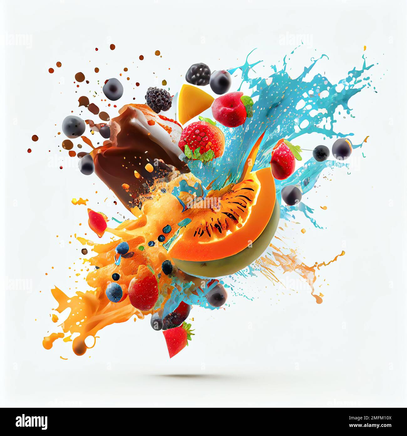 Top view unknown fruit hi-res stock photography and images - Alamy