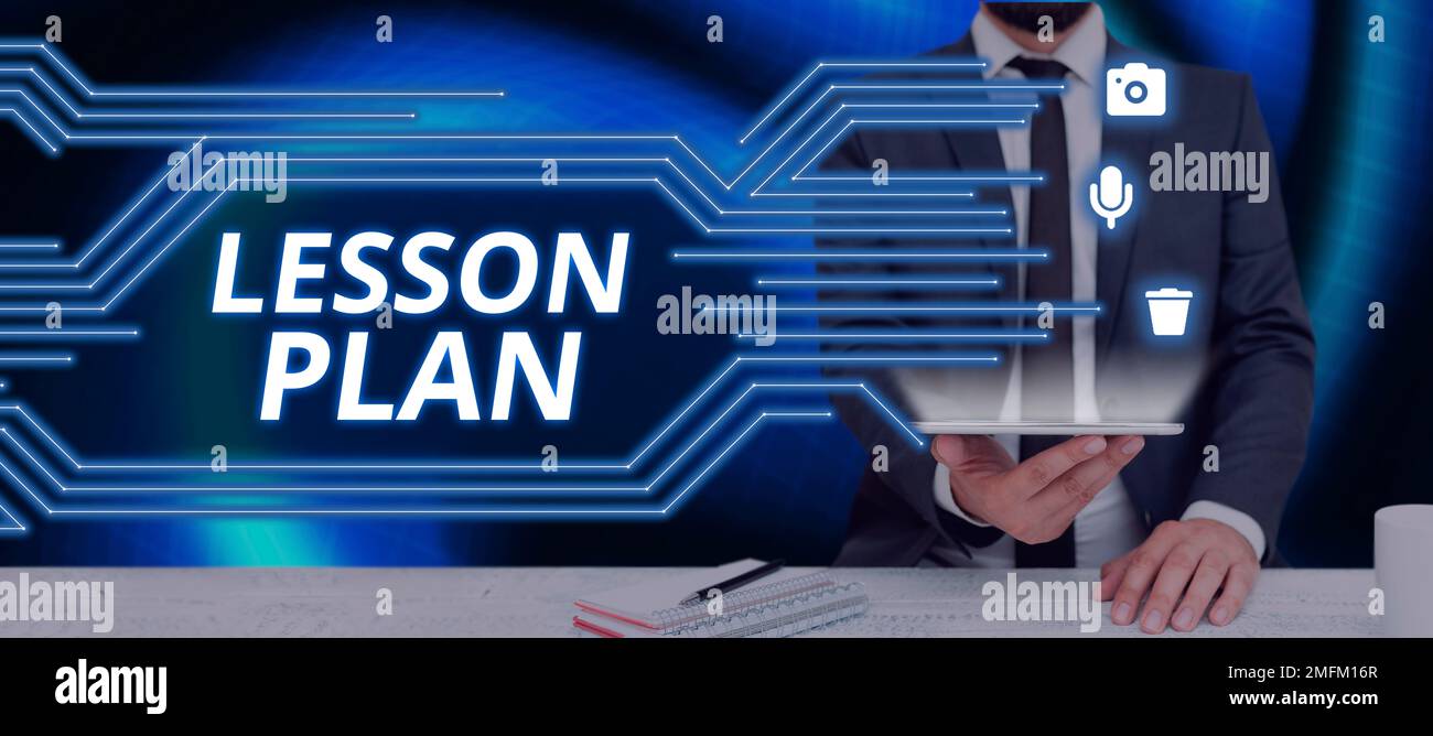 Conceptual caption Lesson Plan. Word for a teacher's detailed ...