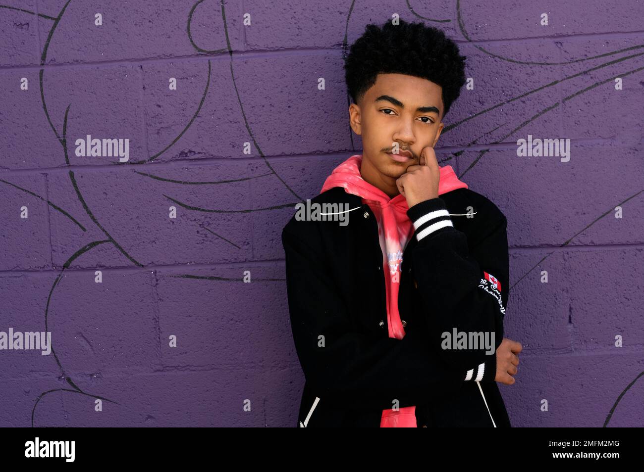 Actor/rapper Miles Brown poses for a portrait to promote his album "We ...