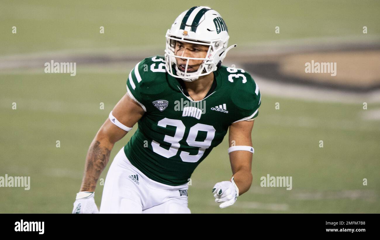 Ohio Bobcats safety Michael Ballentine (39) during an NCAA football ...