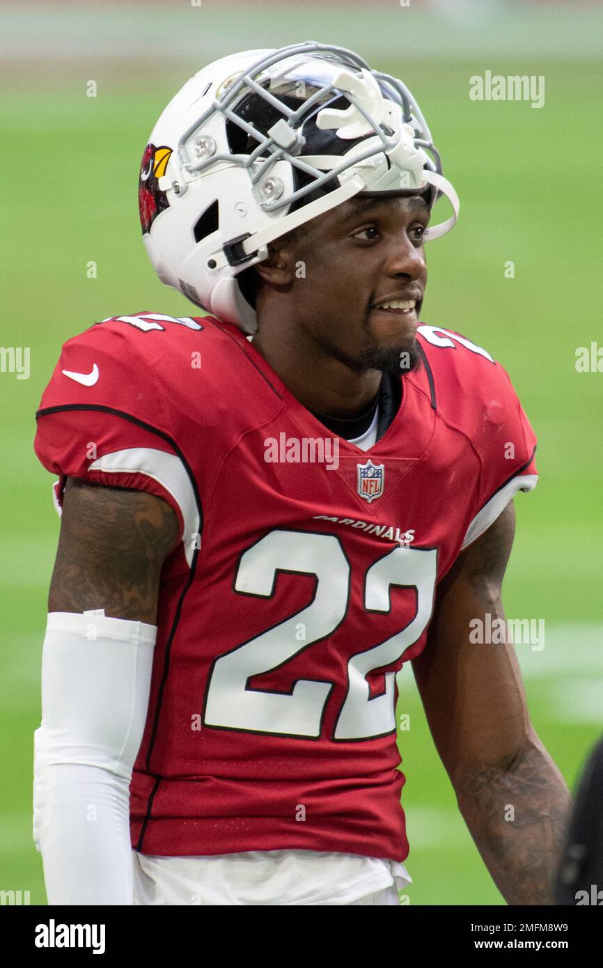 Arizona Cardinals free safety Deionte Thompson (22) looks on during an ...