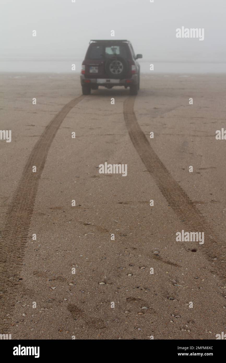 Driving on road sea sandy hi-res stock photography and images - Alamy