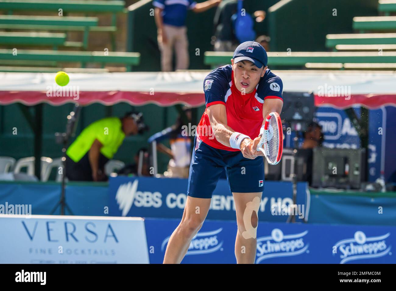 Brandon Nakashima of USA in action during final game of Day 3 of the ...