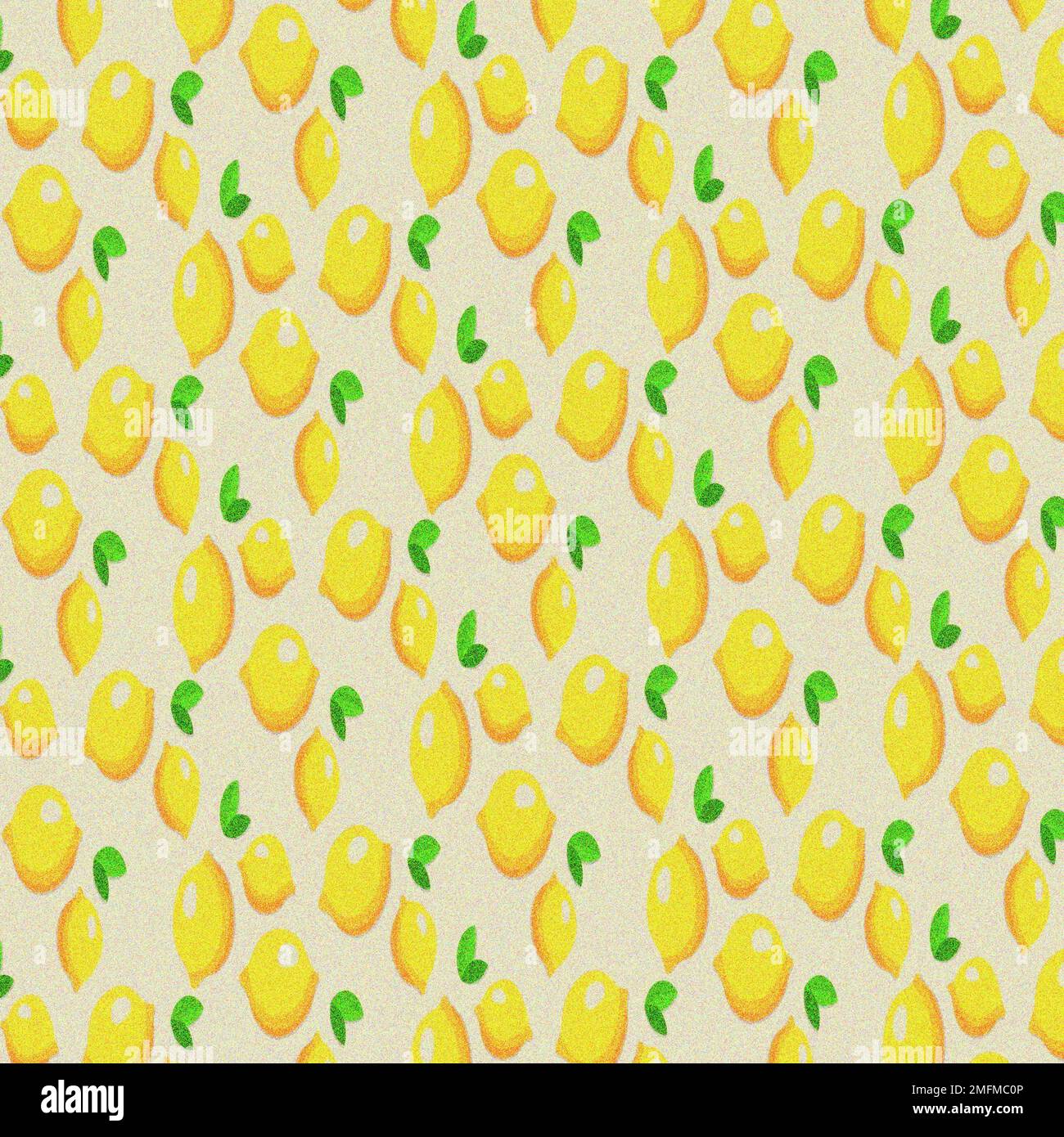A repetitive yellow fruit pattern. Textured background. Lemons Stock ...