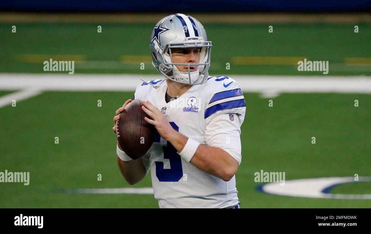 Dallas Cowboys quarterback Garrett Gilbert (3) prepares to throw ...
