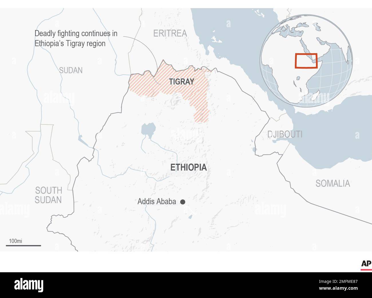 Map locates the Tigray area Stock Photo - Alamy