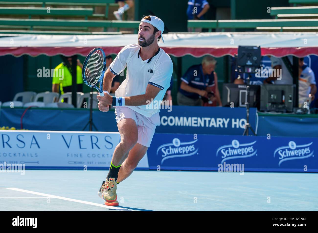 Jordan Thompson of Australia in action during Day 3 of the Kooyong ...