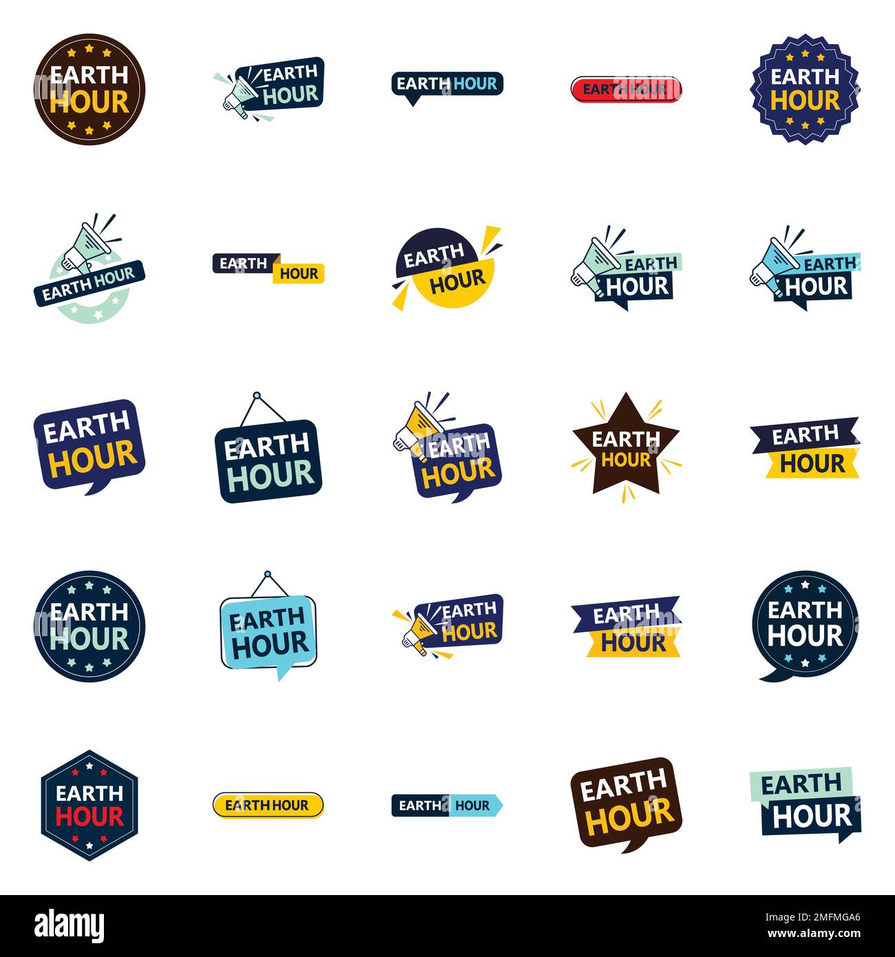 The Earth Hour Vector Pack 25 Impactful Designs for Eco Friendly ...