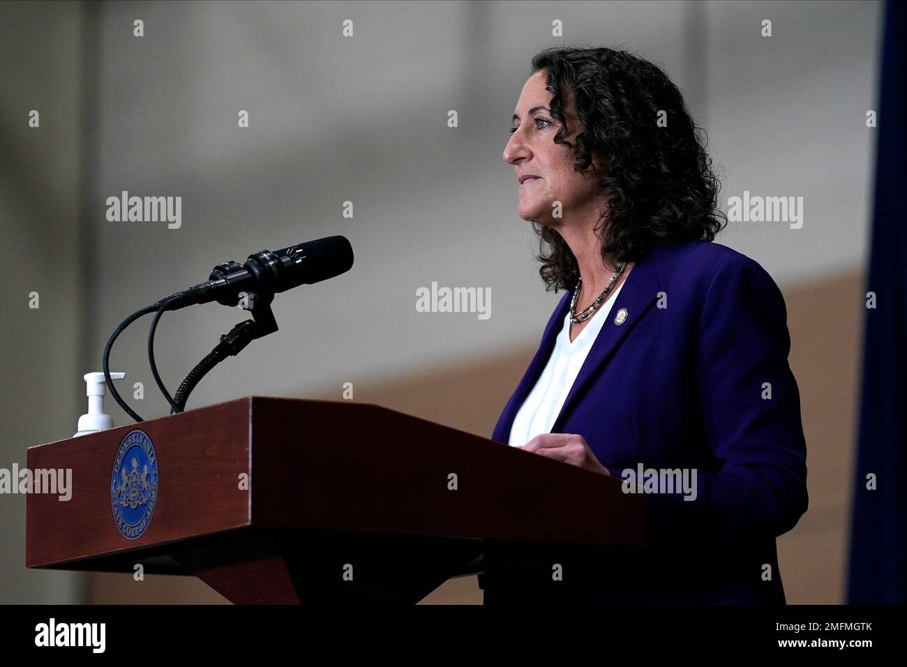 Pennsylvania Secretary of State Kathy Boockvar speaks during a news ...