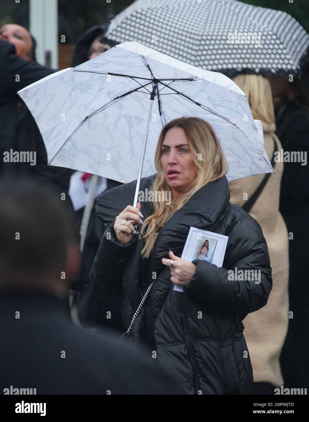 Mourners leave the funeral service of Elle Edwards at St Nicholas's ...